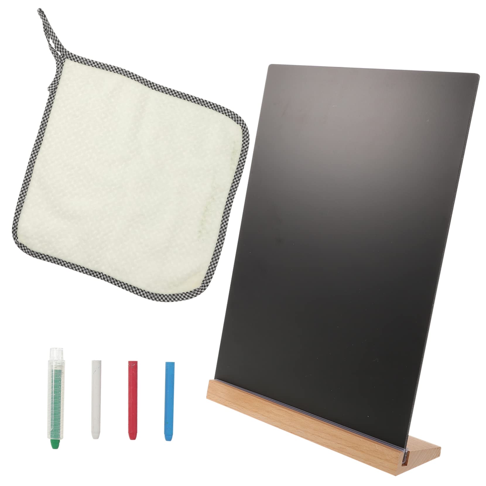 Operitacx Chalk Board Sign Board 1 Set Signature Card Tabletop Chalkboard Stand Tabletop Blackboard Pantry Labels Wedding Table Decor Mini Chalkboard Signs Erasable Small Desktop Acrylic