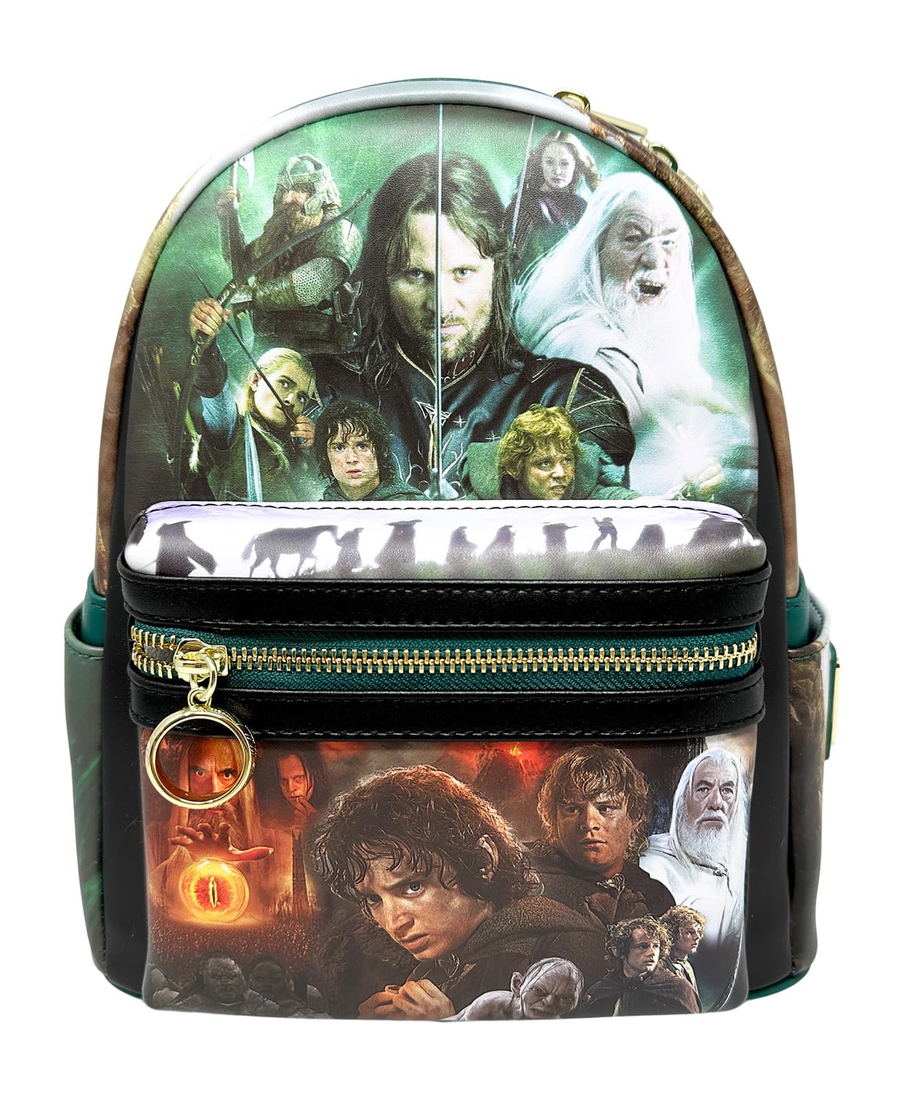Loungefly Lord of the Rings LOTR Movie Collage Womens Double Strap Shoulder Bag Purse
