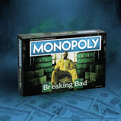 Monopoly Breaking Bad | Based on AMC's Breaking Bad Show | Collectible Monopoly Game Featuring Familiar Locations and Iconic Moments