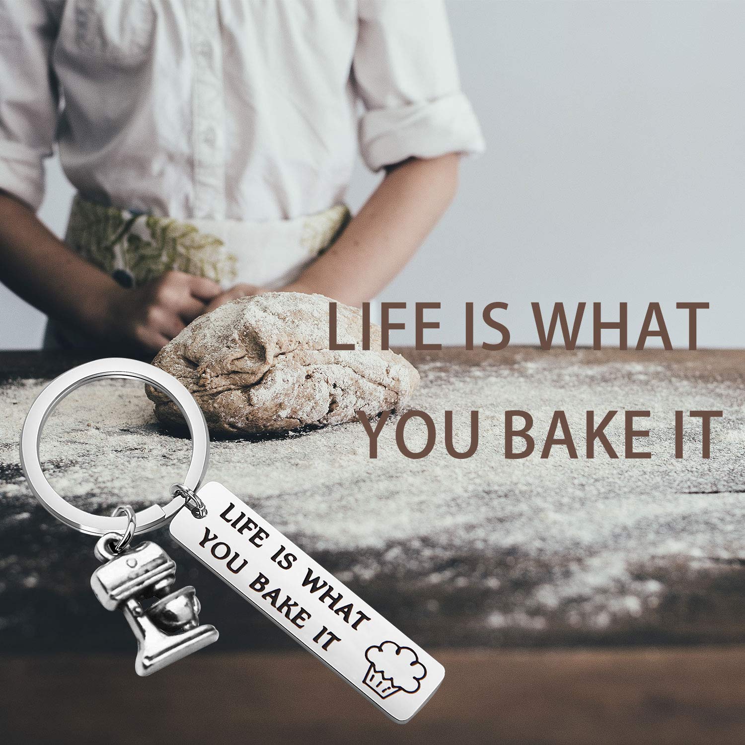 MAOFAED Baker Gift Life is What You Bake It Baking Gift Culinary Student Gifts