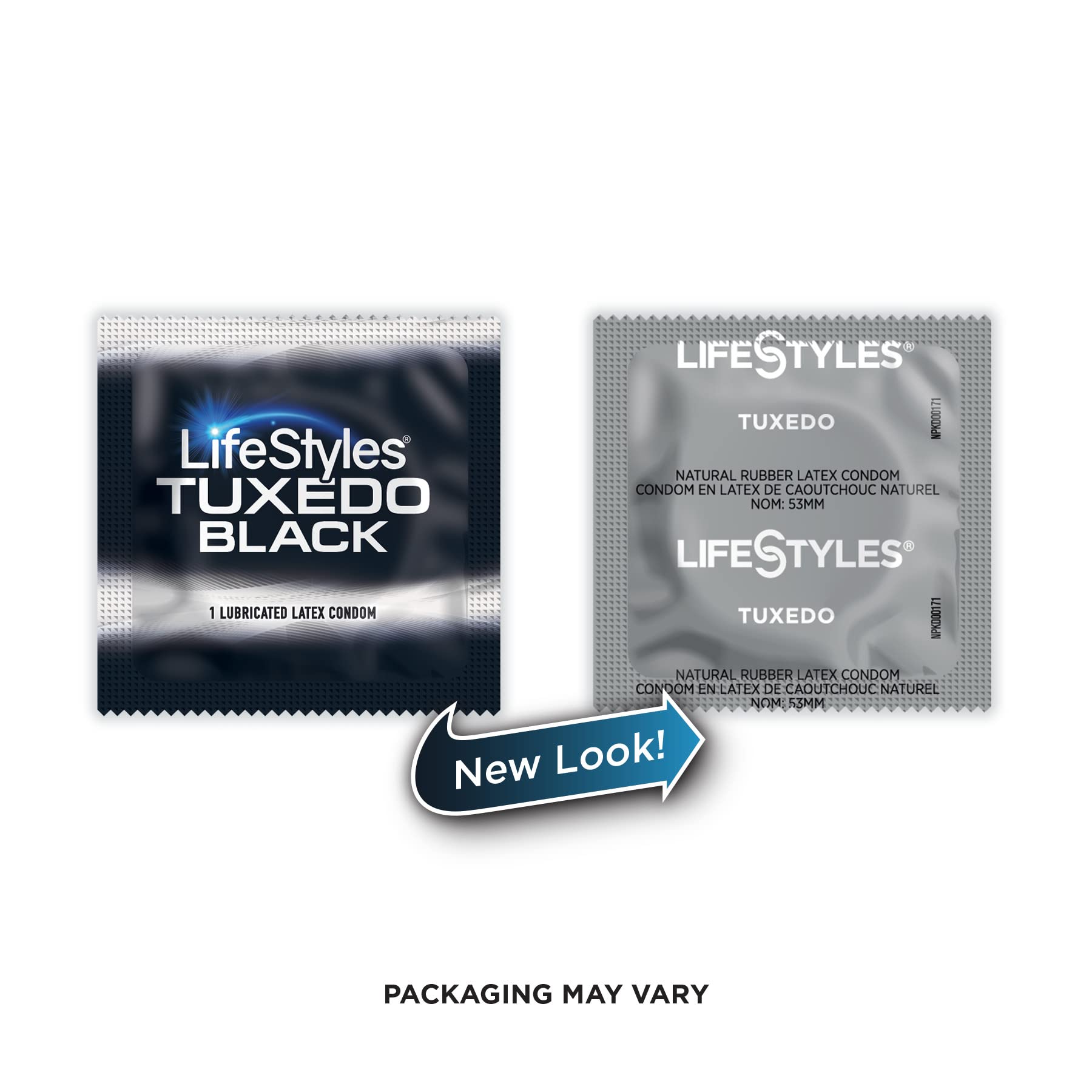 Lifestyles Tuxedo Condoms - 50 Condoms