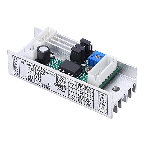 YYQTGG Stepper Motor Driver Module, Stepper Motor Driver Lightweight Long Service Life High Integration Level Small Size Foolproof for Accurate Devices