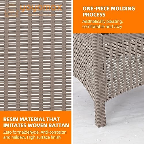 yoyomax 2 Pieces Outdoor Patio Furniture Set, Black