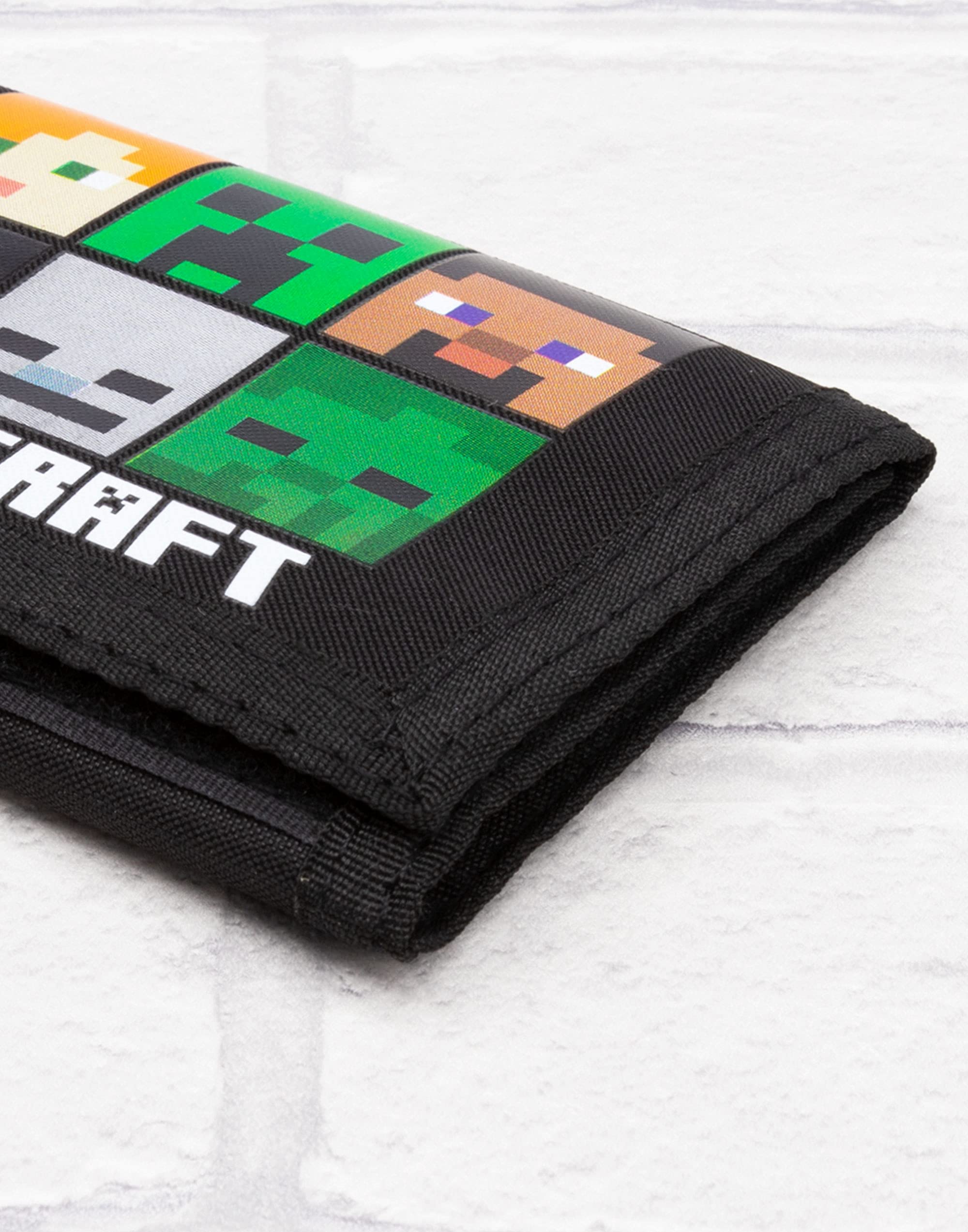 Minecraft Wallets Game Black OR Green Creeper Money Purse One Size
