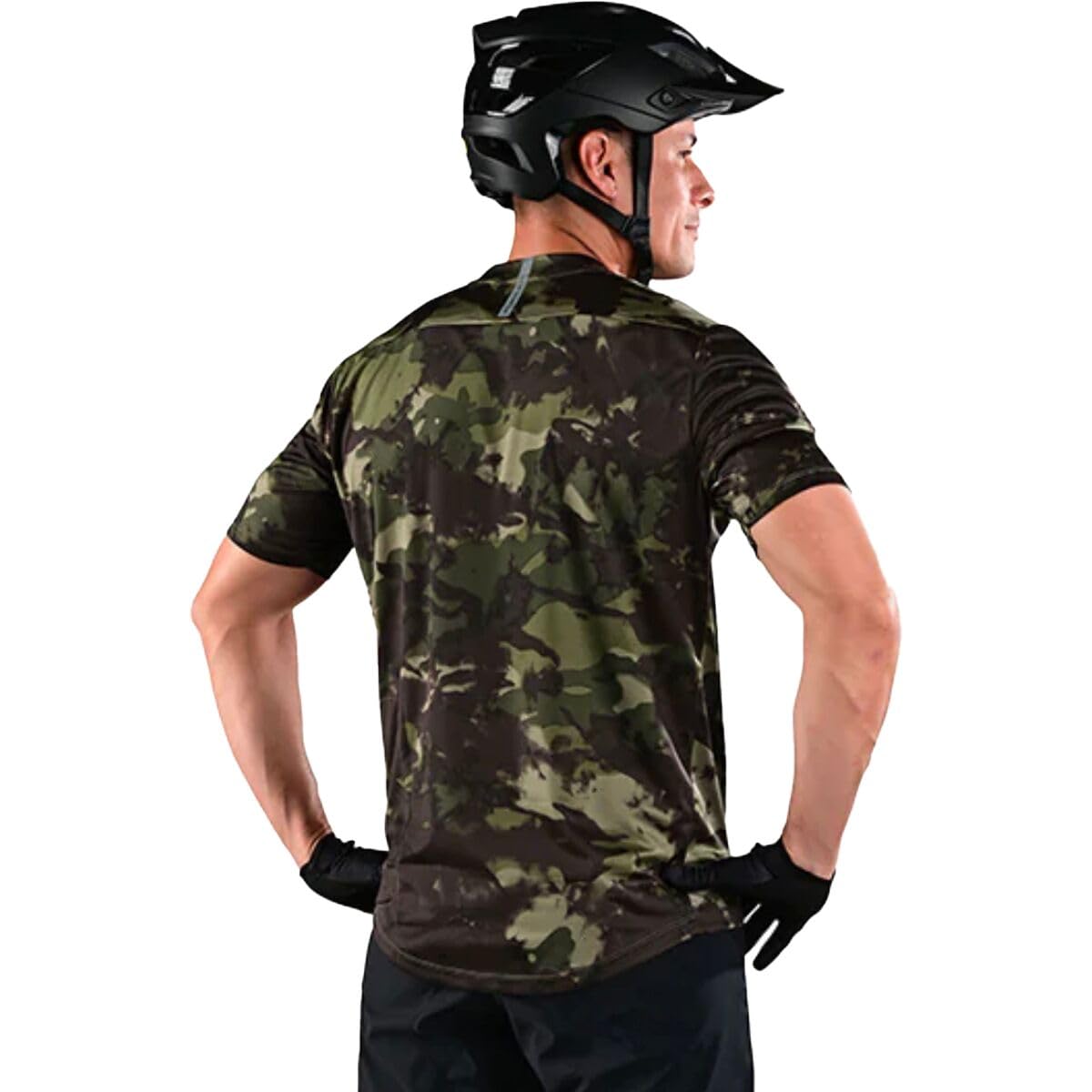 Troy Lee Designs Cycling MTB Bicycle Mountain Bike Jersey Shirt for Men, Flowline SS (Covert Army Green, L)