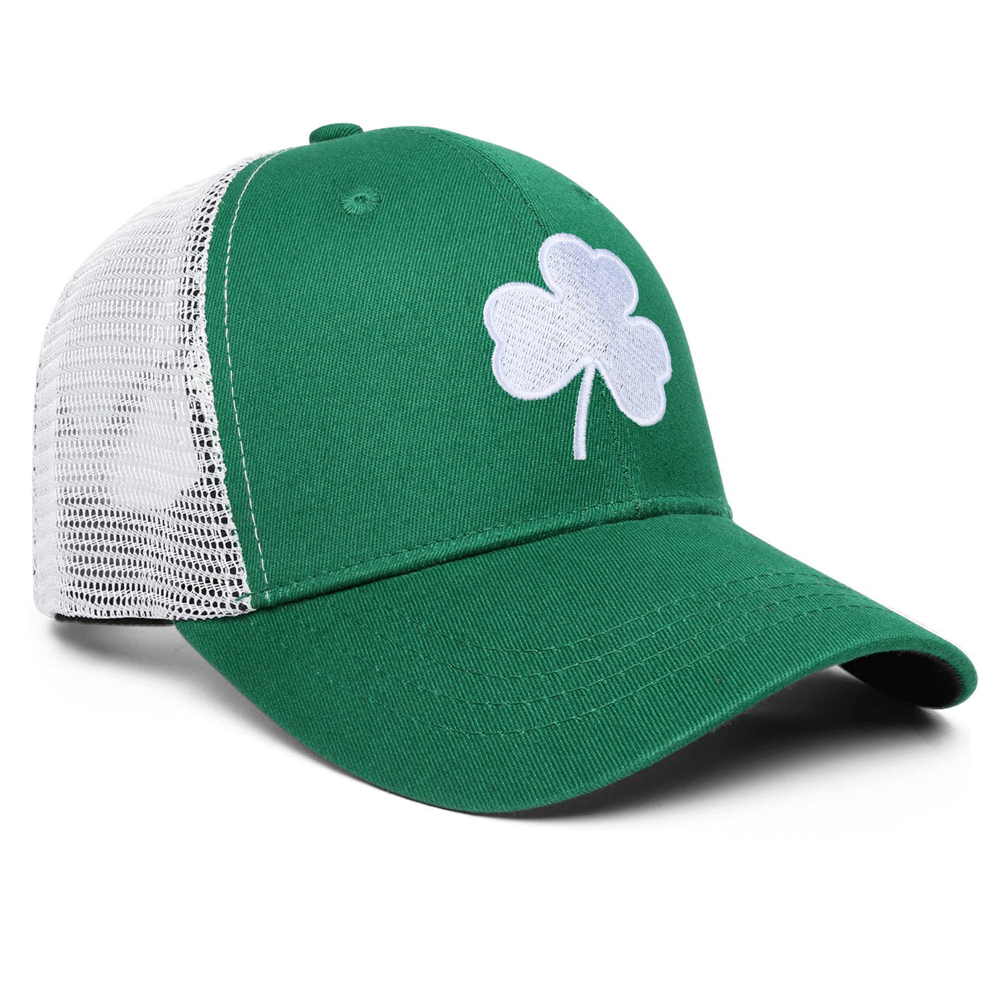 St. Patrick's Day Clover Baseball Cap Men Women Unisex Adjustable Embroidered Dad Hats Green
