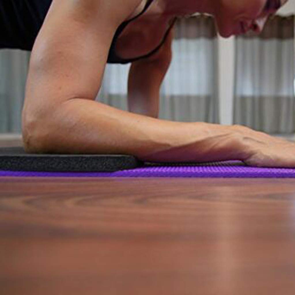 Mini Yoga Mat Premium Quality Abdominal and Elbow Knee Pad - Extra Cushion That Complements Your Full-Size Yoga Mat for Pilates & Floor Workouts