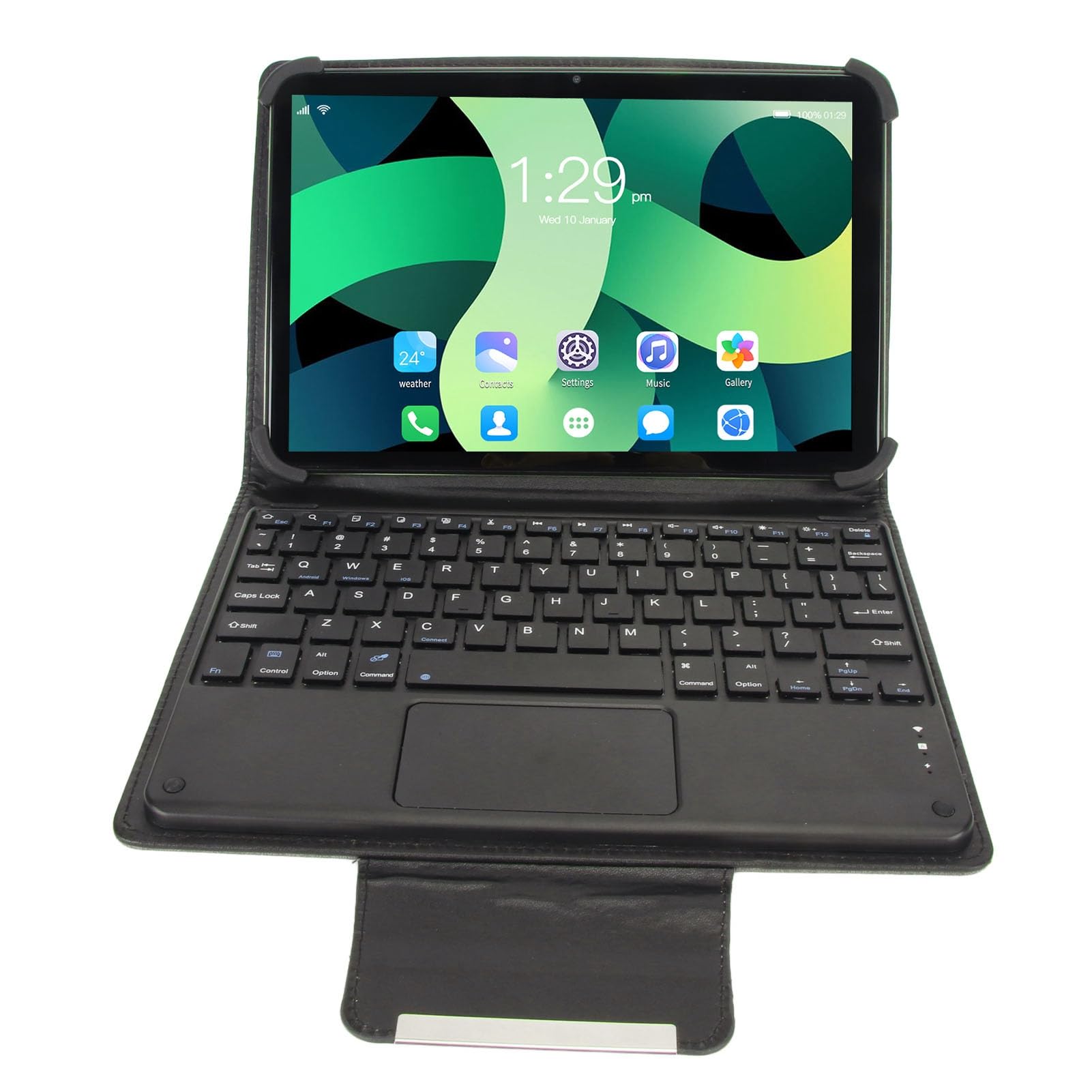 P10 2 in 1 Tablet with Keyboard, 10.1 Inch FHD 5G WiFi USB C Tablet for Android12, 8GB RAM 256GB ROM, 8 Core 4G Network Calling Tablet with Front 16MP Rear Camera for Daily (US Plug)