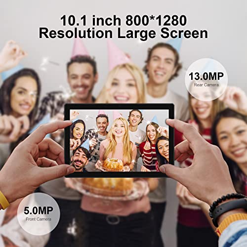 Tablet 10 Inch 3GB RAM, Octa-Core Android 10.0 Tablet, 32GB ROM, 128GB Expansion, 2.4G 5G Dual WiFi, 5MP Front 13MP Rear Camera, 10.1'' HD Touch Screen, Support GPS, Bluetooth