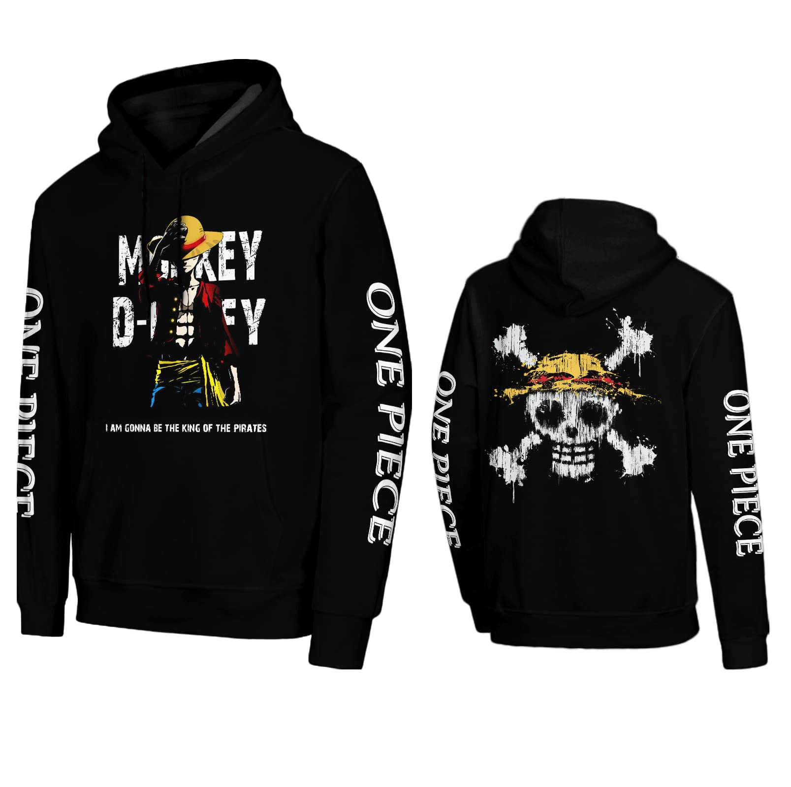KZQTHH Anime Hoodie Men Pullovers Tops Long Sleeves Sweatshirt of Men Women A-1 XL