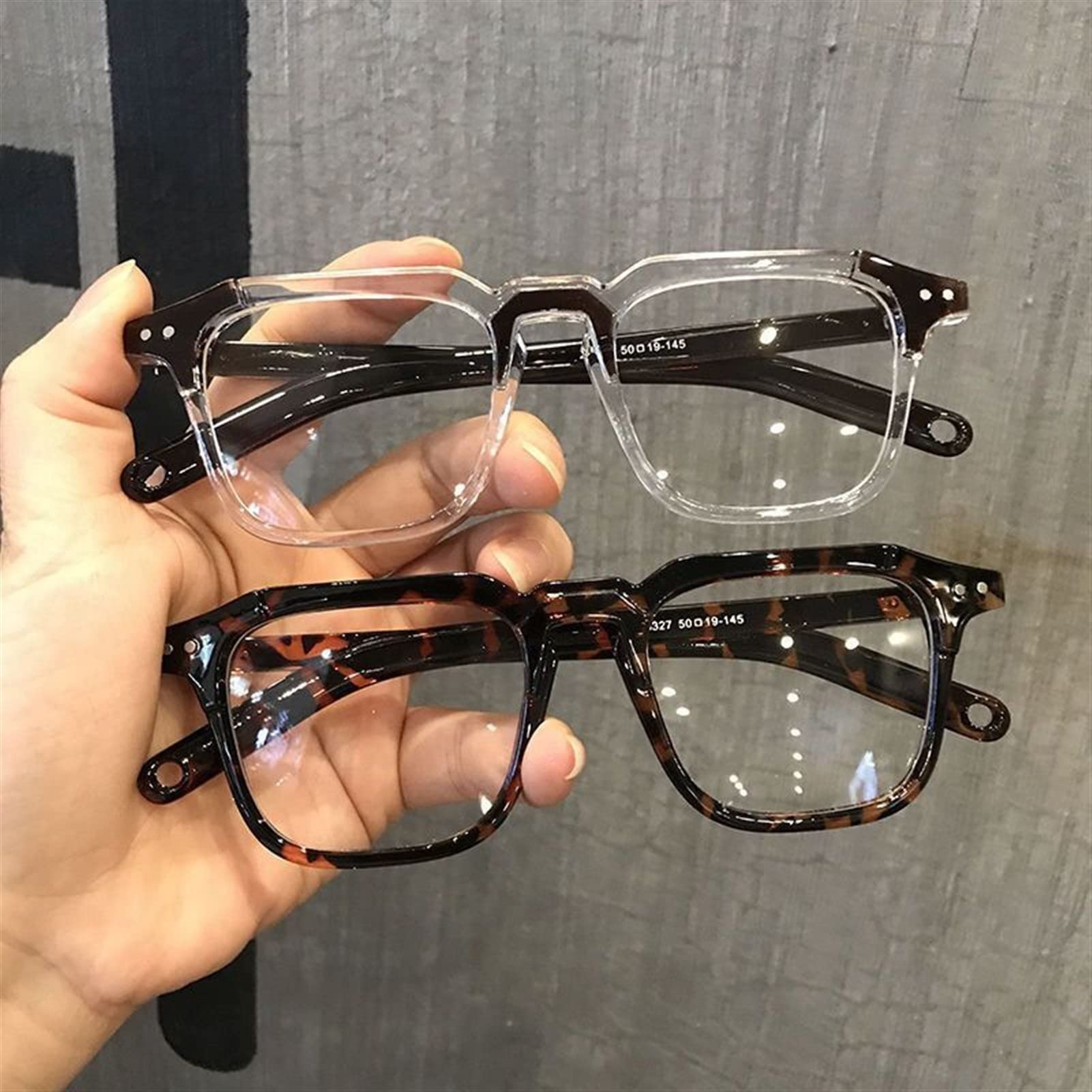 Reading Glasses, Anti Blue Light, Square Frame Gaming Glasses, Women Men Eyeglasses for Computer, Ladies Mens Glasses (Color : Black, Size : +1.5)