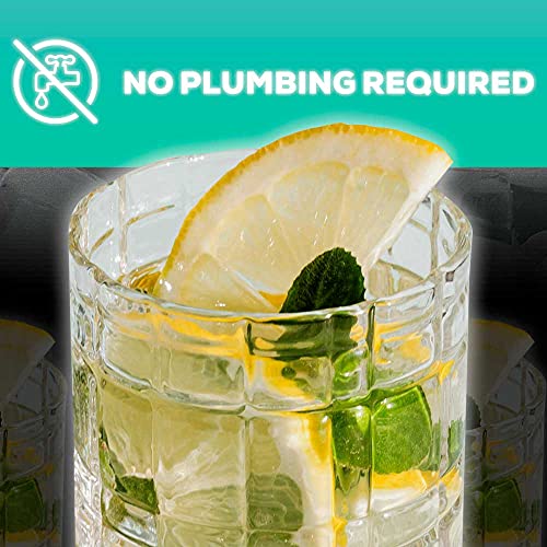 SUGGAR Ice Maker Machine β Mini Ice Machine with Scoop & Basket, 1.8 lbs Storage - Make 26 lbs Ice in 24 Hours β Self Cleaning Mode with Drainage Compact β Portable Ice Cube Maker (Indoor Outdoor)