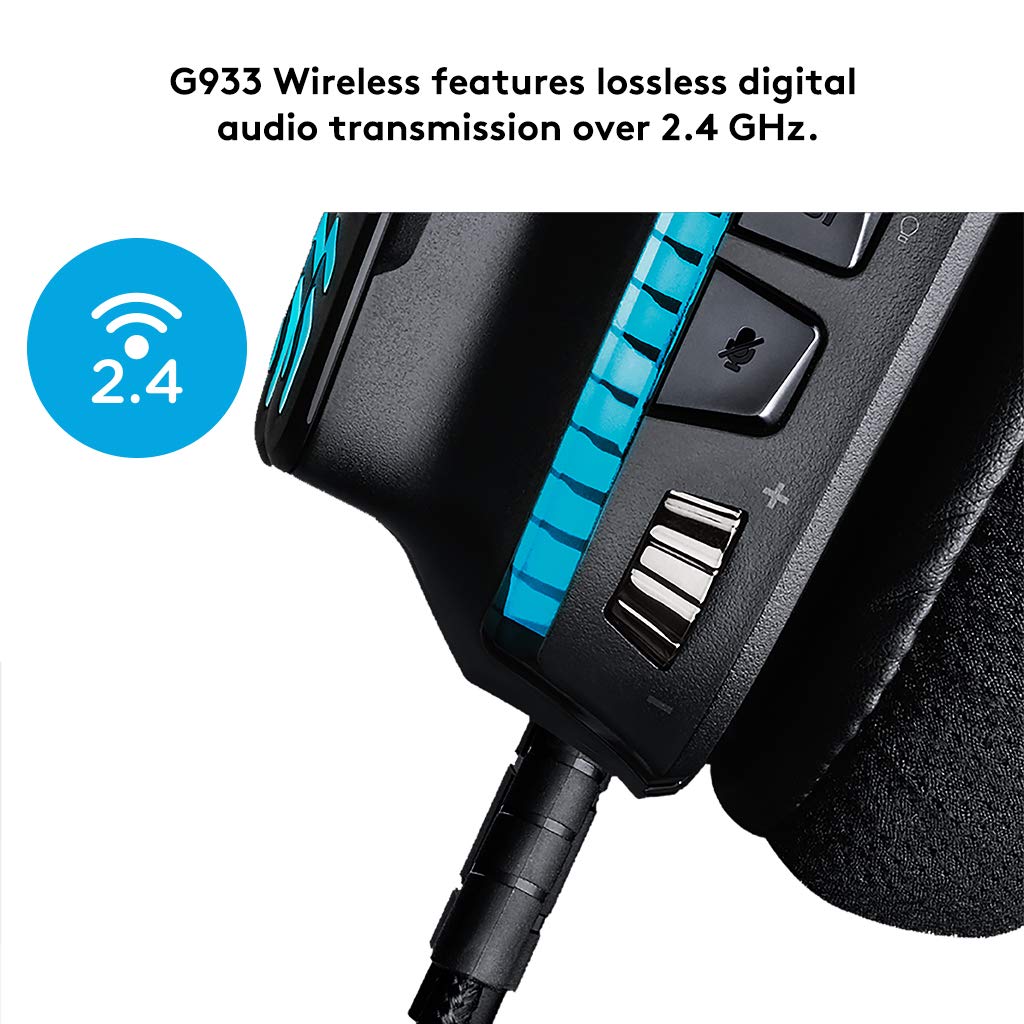 Logitech G933 Gaming Headset Wireless 7.1 Surround, 981-000599 (Wireless 7.1 Surround)