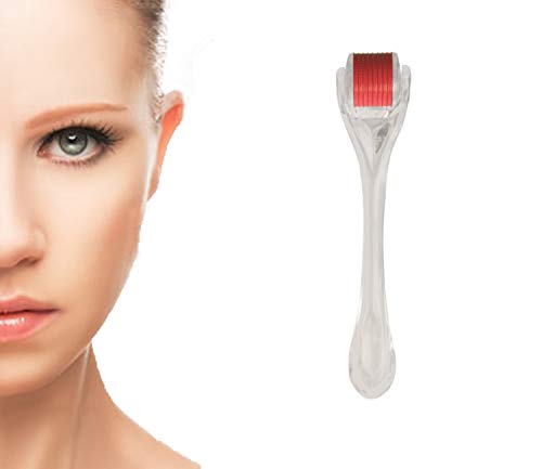 MeFace Derma Roller 0.25mm Microneedle and 540 Micro Needling Derma Roller to Improve Skin Health, Includes Free Storage Case-Transparent Derma Roller