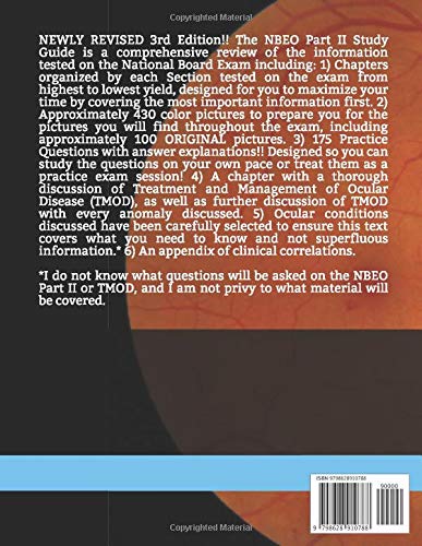NBEO Part II Study Guide