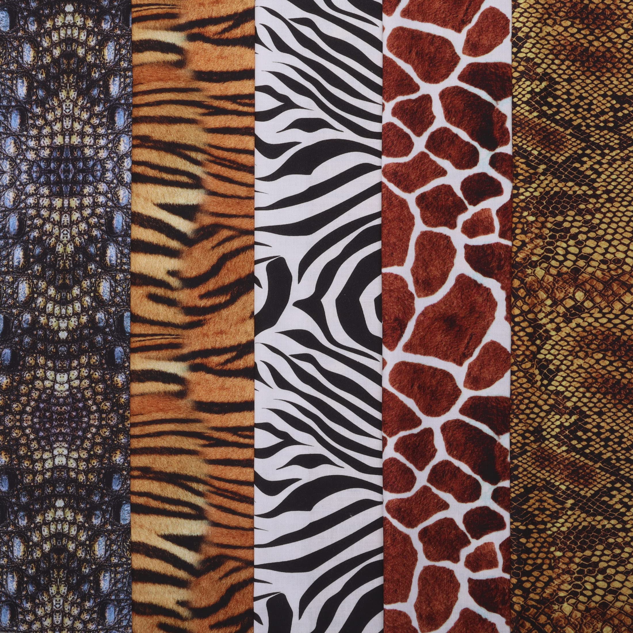 Mook Fabrics Cotton Skin Prints, Black/White Cut by The Yard