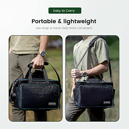 ORICO Large Travel Carrying Bag Compatible with Jackery Power Station Explorer 160/240/300, Portable Carrying Case Storage Case Bag with Waterproof Bottom and Multi-Pocket, Black