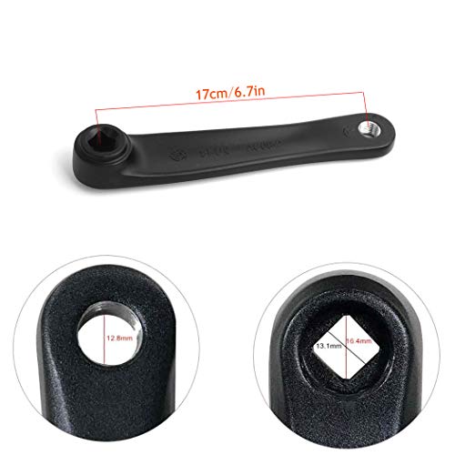 N/K Bafang Crank arm 170mm for BBS01 BBS02 BBSHD Electric Bicycle Conversion Kit Premium Aluminum Alloy crankset Diamond Hole