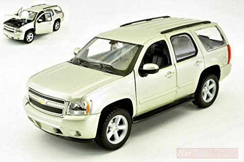 Scale Model Compatible with Chevrolet Tahoe 2008 Silver 1:24-27 WELLY WE22509GD