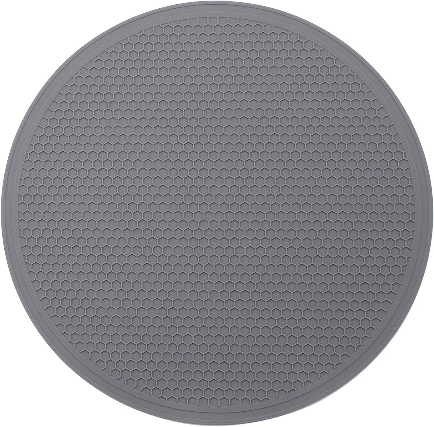 Silicone Microwave Mat Heat Resistant Multifunctional Mat, Splatter Guard, Trivet, Hot Pad, Pot Holder Round 12 Inch, 1 Pcs