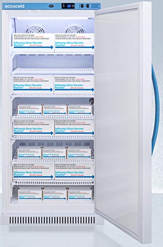 Summit Appliance ARS8PV Pharma-Vac Performance Series 8 Cu.Ft. Upright Vaccine All-refrigerator with Automatic Defrost, Factory-installed Lock, Digital Thermostat and White Cabinet