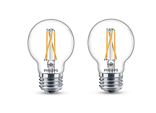 Philips 60W G16.5 Dimmable LED Light Bulb with Warm Glow Dimming Effect Soft White (2-Pack)