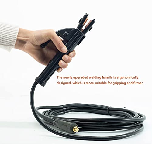 TOSENBA MMA Arc Welding Stick Electrode Holder and Cable 16Feet 16mm² Connector DKJ10-25 for Arc Inverter Welder(5m,16feet)