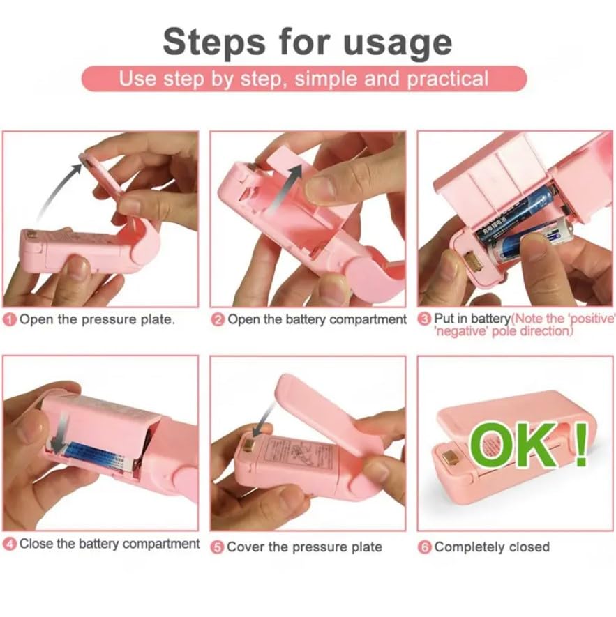 Mini Heat Sealer for chips, bags, food. For optimal freshness of food
