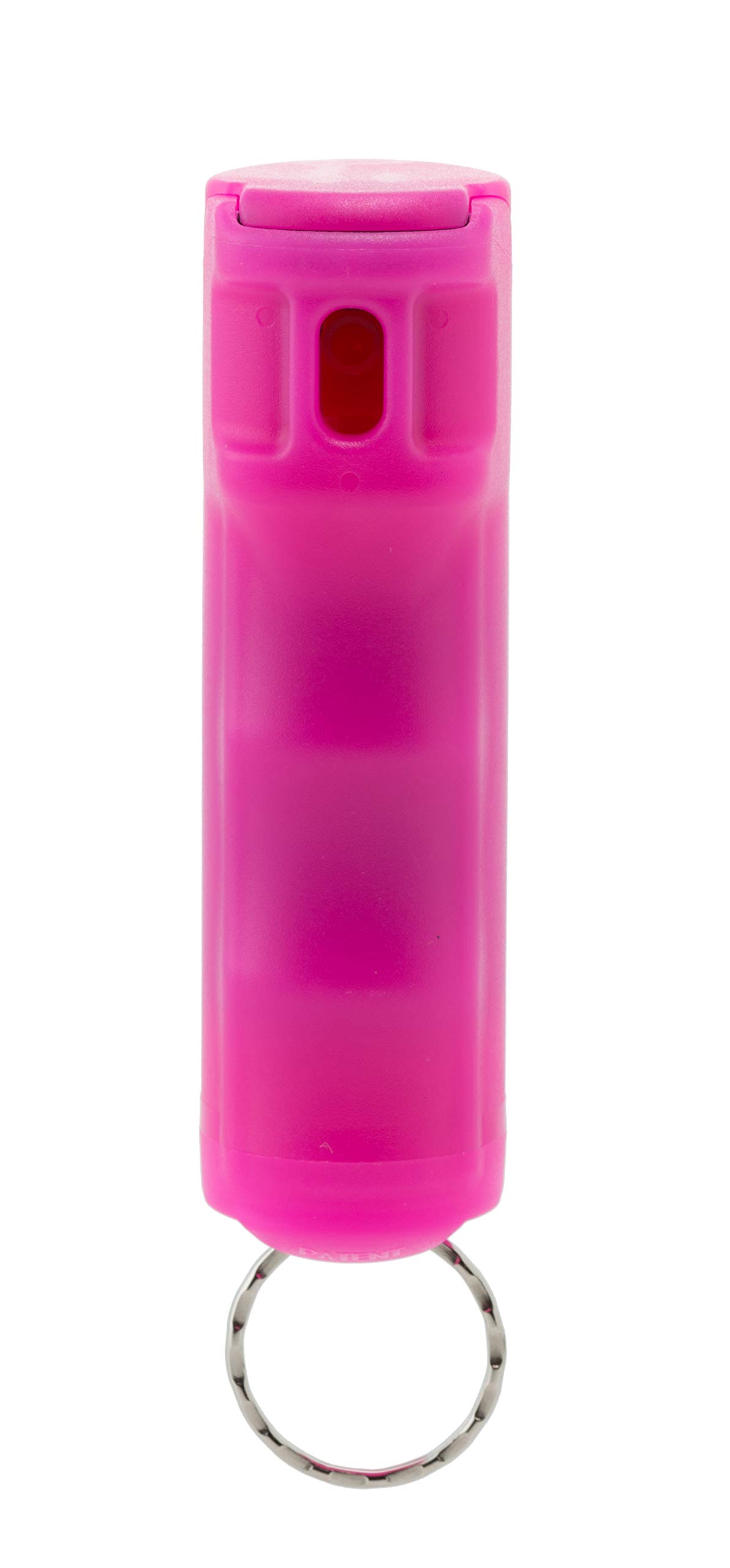 Mace Brand Maximum Strength Pepper Spray with KeyGuard Hard Case (Hot Pink) – Accurate 10’ Powerful Pepper Spray, Flip Top Safety Cap, Leaves UV Dye on Skin – Great for Self-Defense