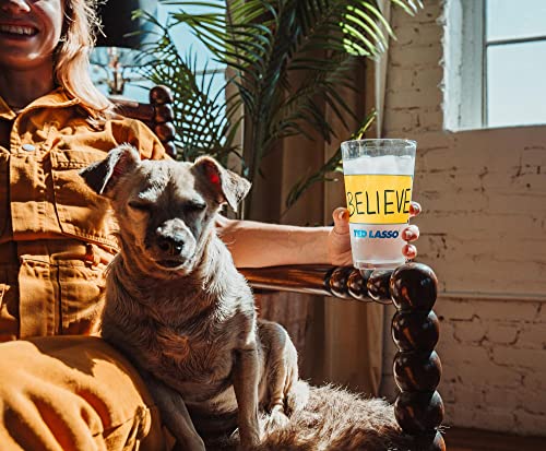 Silver Buffalo Ted Lasso Believe Pint Glass | Holds 16 Ounces