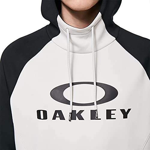 Oakley Men's Sierra DWR Fleece Hoody 2.0, Blackout/Cool Gray, M