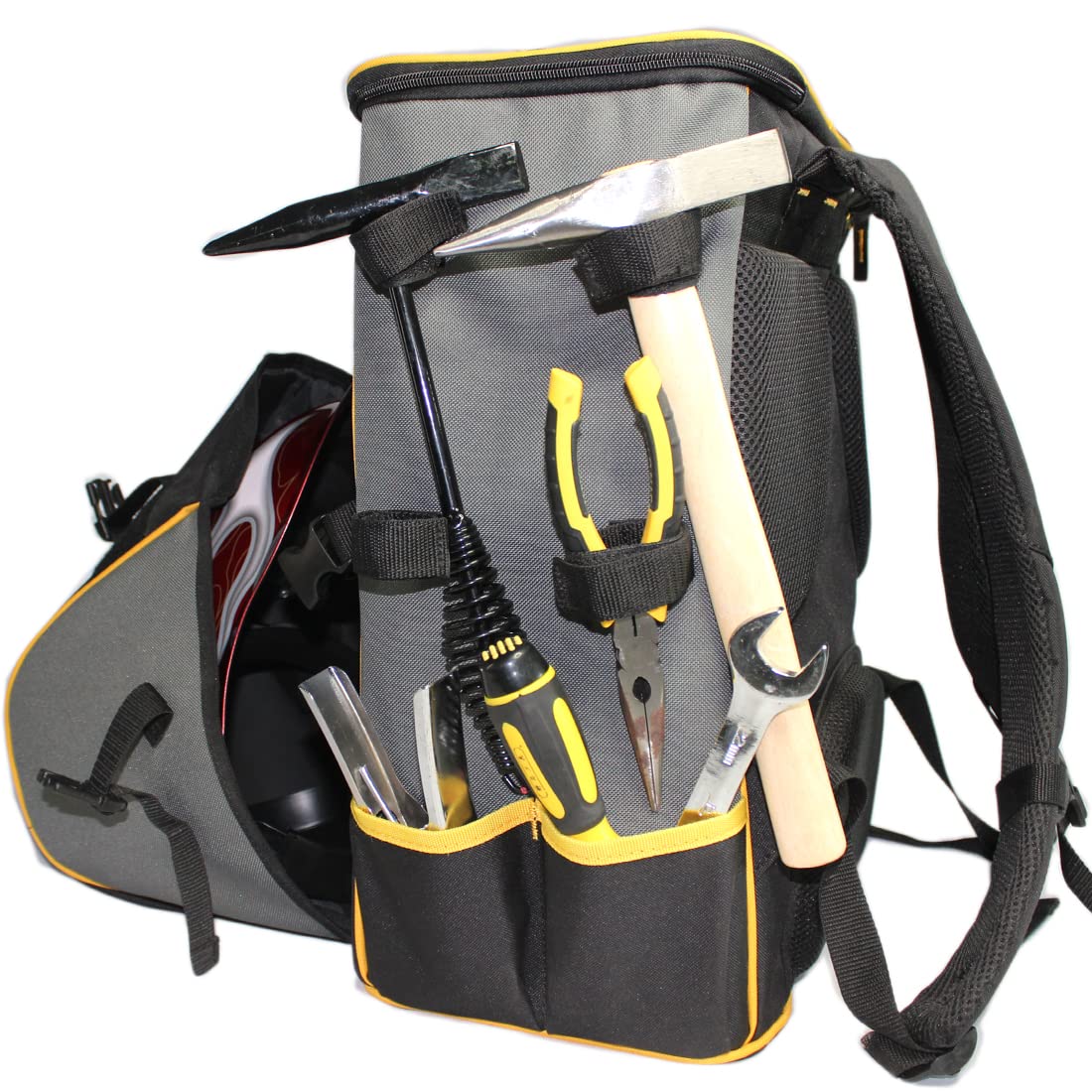 MELOTOUGH Welding Tool Backpack Welder Backpack Extreme Gear Pack with Helmet Catch