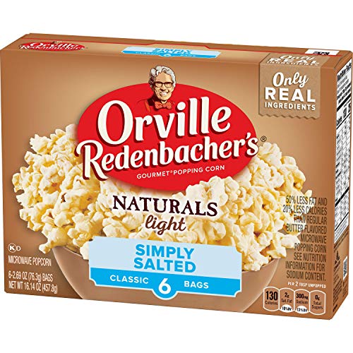 Orville Redenbacher's Naturals Simply Salted Popcorn, Classic Bag, 6-Count
