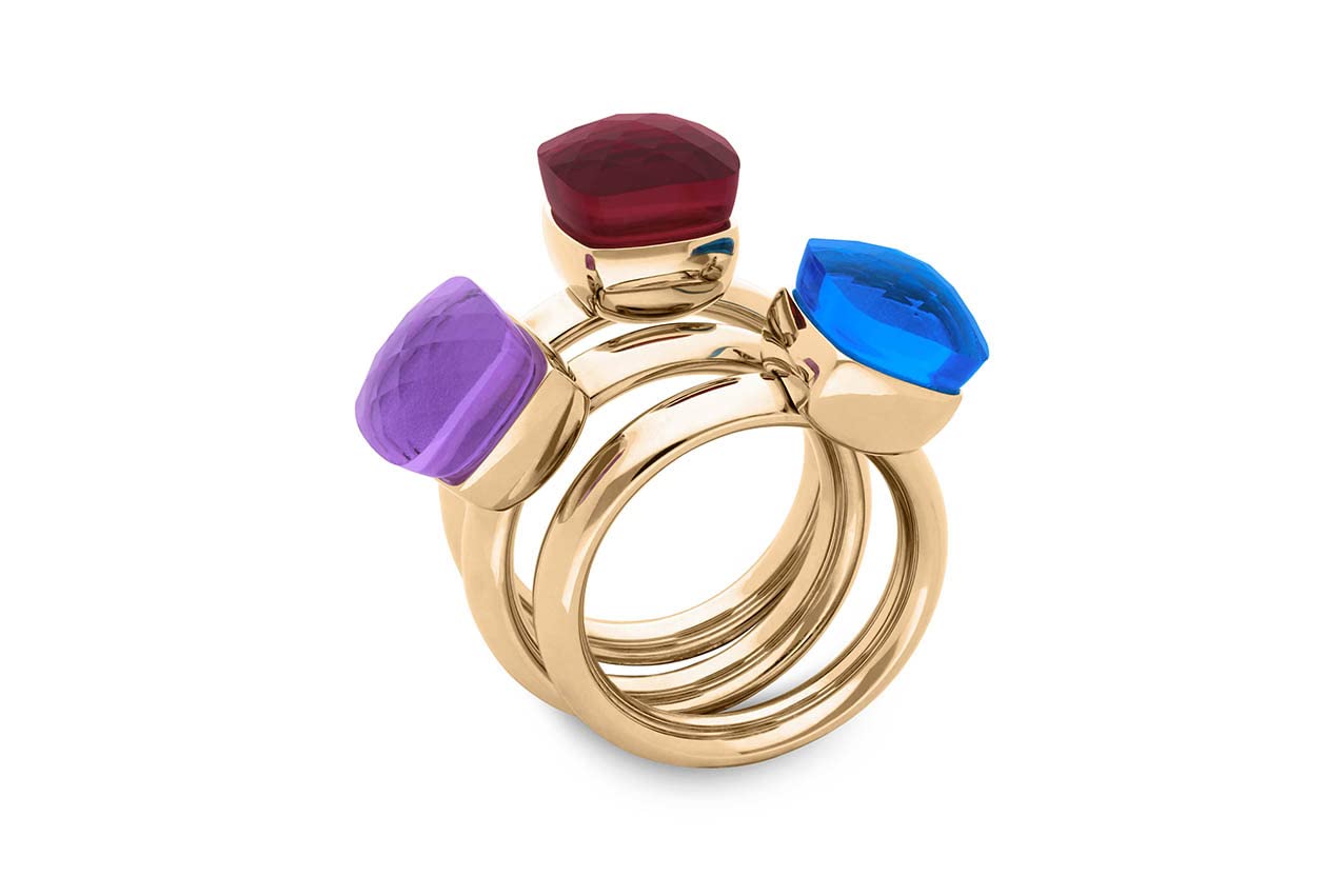 QUDO FIRENZE RING - GOLD (Light Peach, 7)