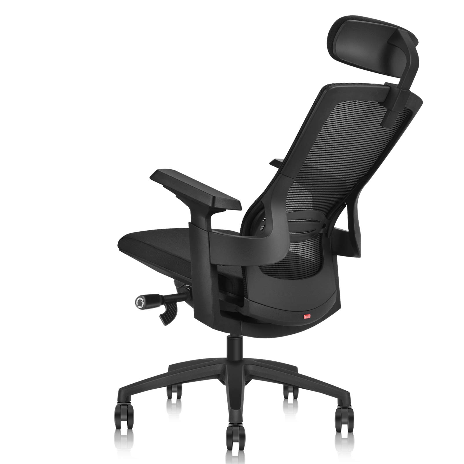 MOOJIRS Ergonomic Office Chair with Adjustable Cushion Depth | Mesh Backrest | Adjustable Lumbar Support | Adjustable 3D Armrest|Adjustable Chair Back Elasticity and Tilt Angle|Standard Carpet Casters