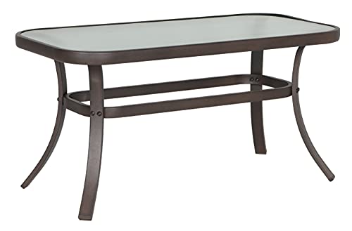 Mainstays Stanton Cushioned 4-Piece Patio Conversation Set, Brown, Seats 4