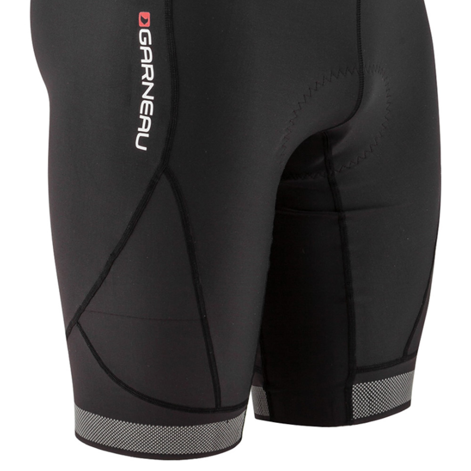 Louis Garneau, Men's CB Neo Power Padded, Sleeveless Cycling Bib Shorts, Black/White, X-Large