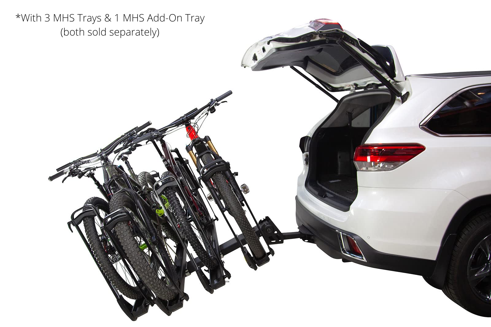 SARIS Bike Racks, Modular Hitch System Base, MHS 3+1 Base 2 Inch Hitch, Customizable Build Out Bicycle Rack, 3 Base Options