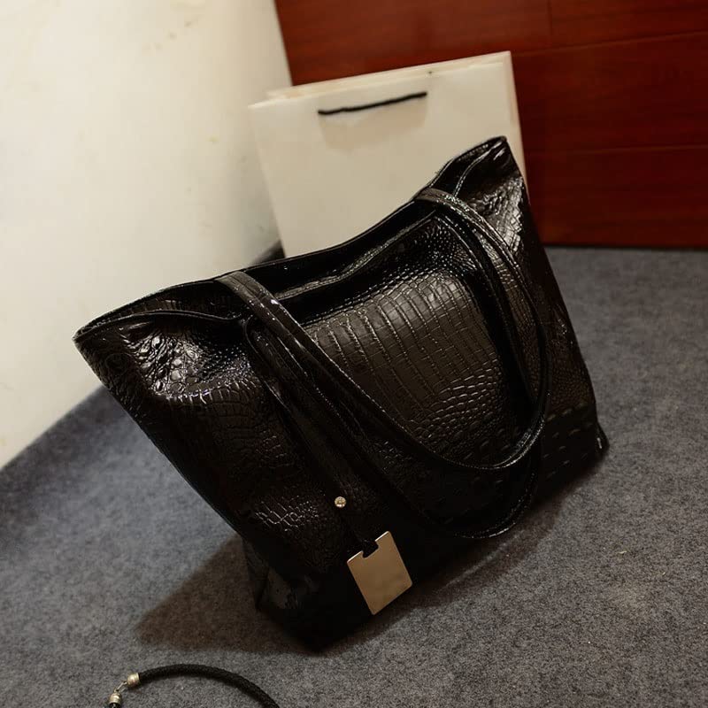 TFIIEXFL Large Capacity Zipper Tote Bag Women's Handbag Shoulder Shopping Bag Women's Casual