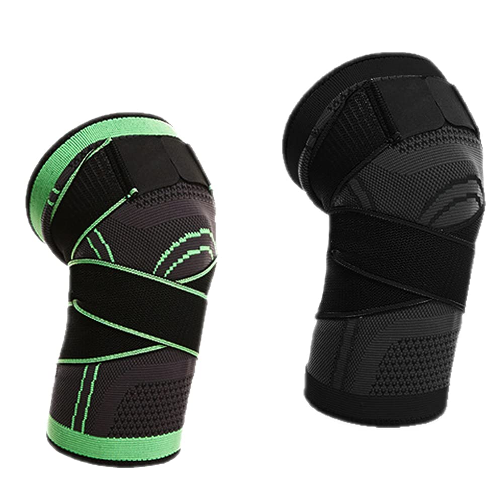 NuCamper Knee Brace for Arthritis Pain,Adjustable Compression Sleeve for Men Women Pain Relief,Knee Support for Injury Recovery, Meniscus Tear,Runing,Sports,Workout (Black, Medium)
