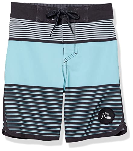 Quiksilver Boys' Surfsilk Tijuana 14 Boardshort Swim Trunk Bathing Suit, Tarmac, 4