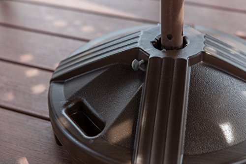 US Weight Durable Fillable Umbrella Base Designed to be Used with a Patio Table 3.5 pounds , Bronze