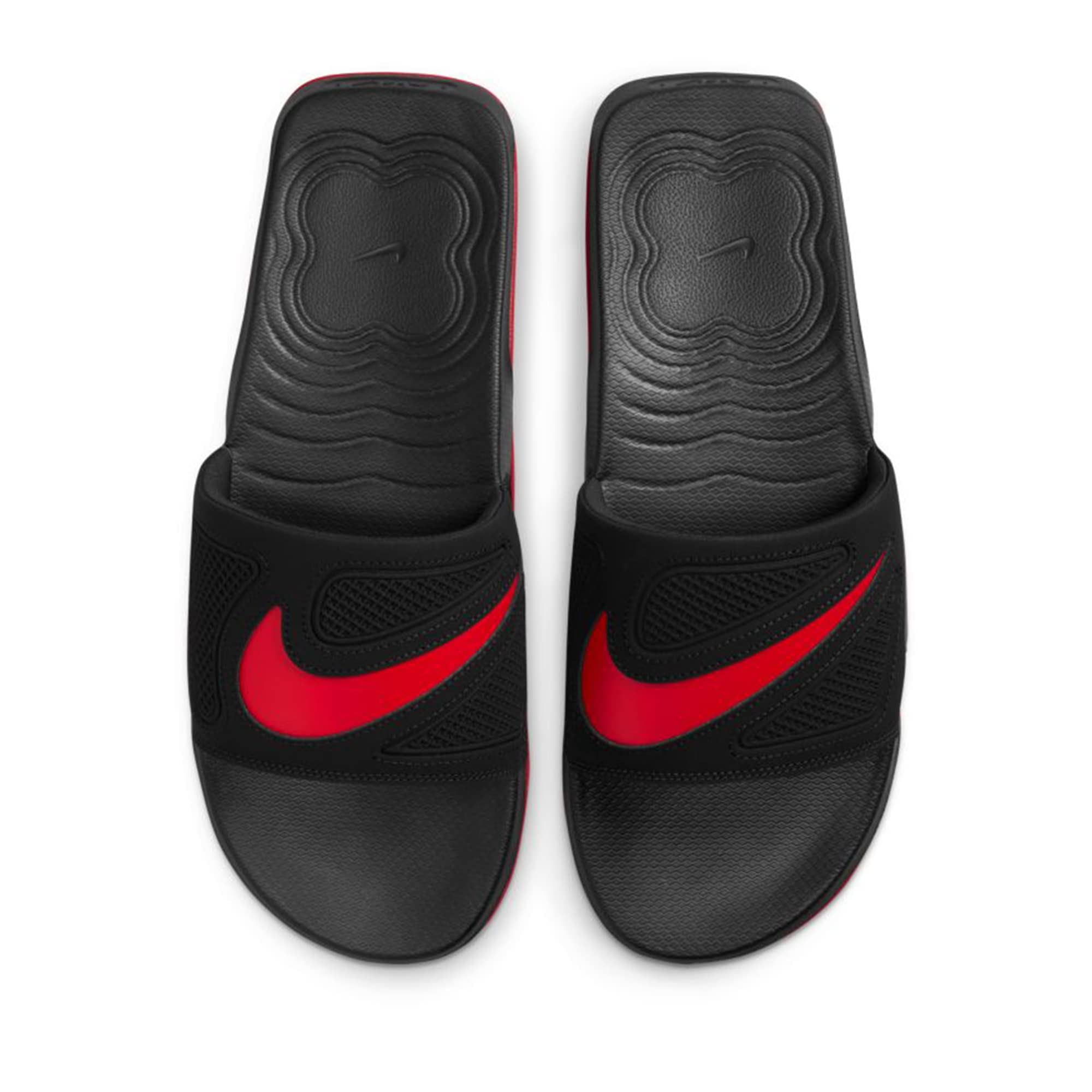 Nike Air Max Cirro Just Do It Athletic Sandal Solarsoft Slide (BLACK/UNIVERSITY RED, numeric_10)
