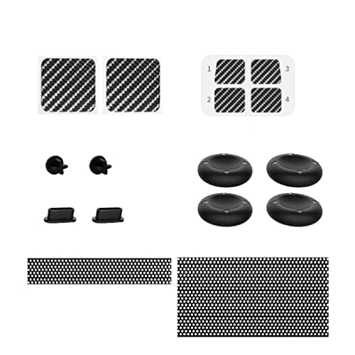 TGDPLUE Protect Skin Set for Steam Deck with Touch pads Skins,Auxilliary Buttons Skin,4 Thump Grip Caps,Rubber Dust Plugs