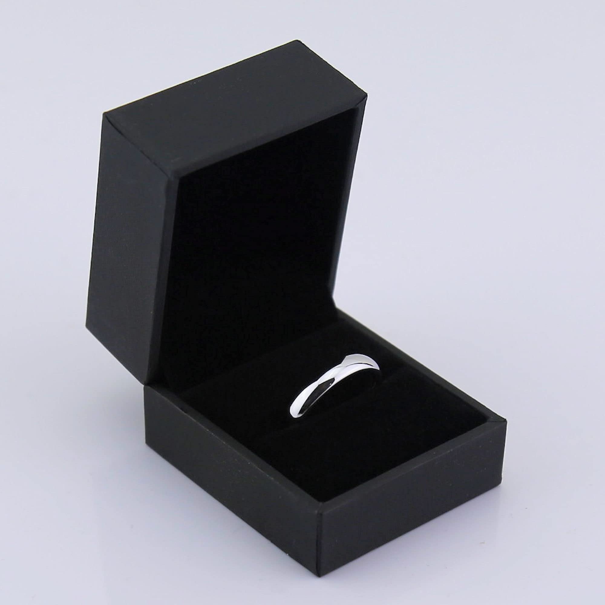 MJ Metals Jewelry Custom Engraved 5mm Gold Plated Tungsten Carbide Brushed Polished Edge Ring Sz 7