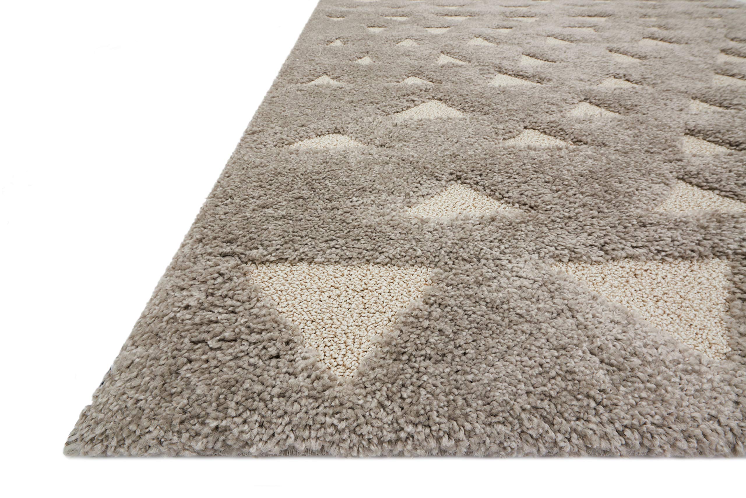 Loloi ENCOEN-34GYSA Indoor Area Rugs, 7'-7" X 10'-6", GrayLight Yellow