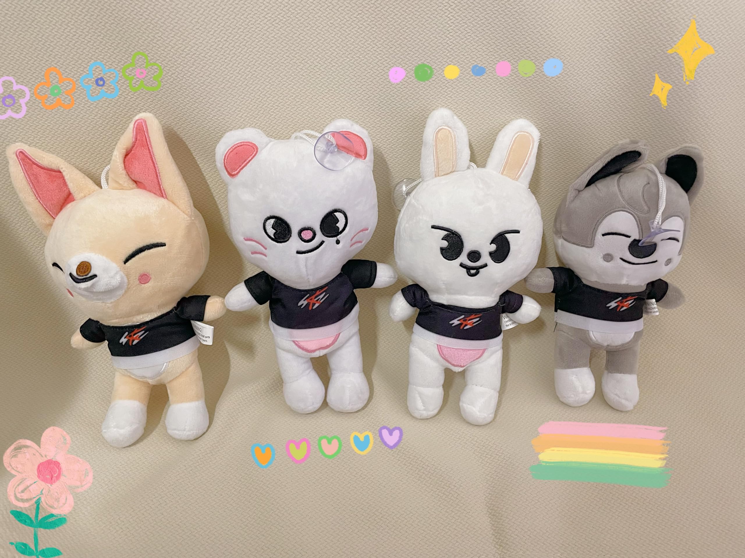 Skzoo Plush Doll Cute Plush Toy Soft Stuffed Animals Toys for Kids Children Gift (7.8inch) (Dog)
