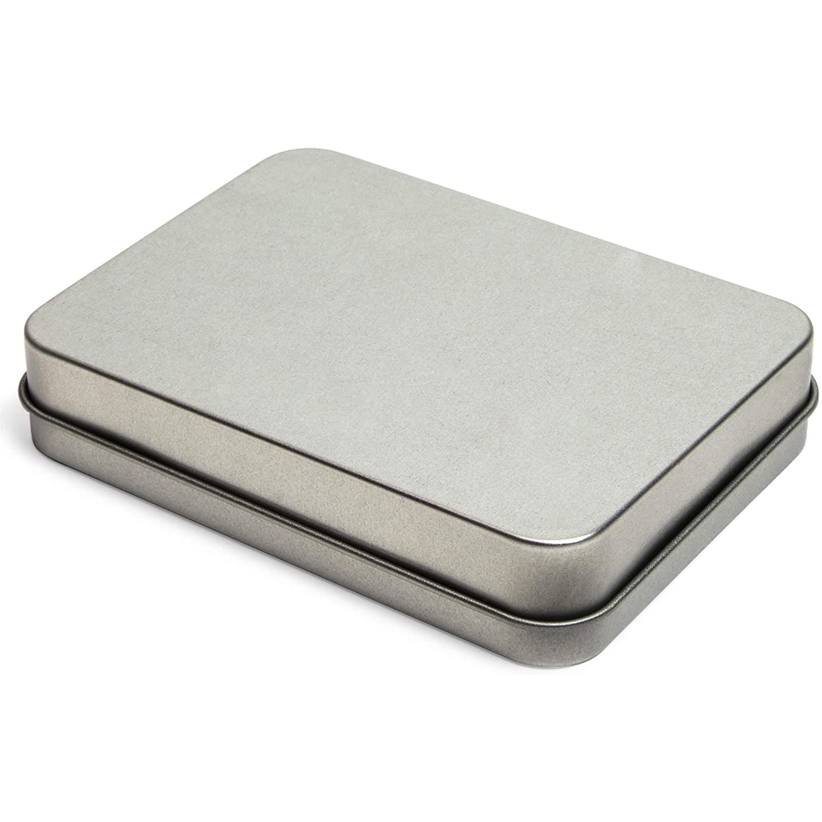 Metal Gift Card Tin Boxes with Lids for Christmas Presents (4.5 x 3.3 In, 6 Pack)