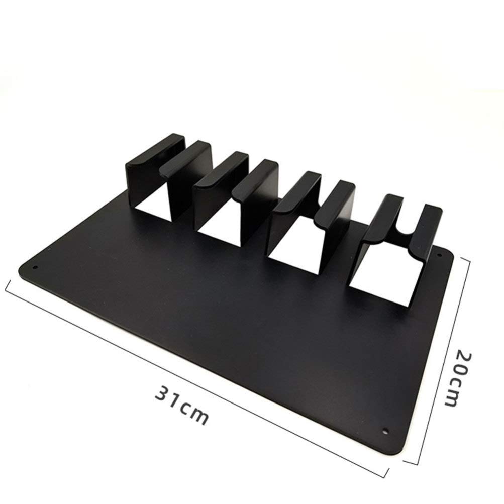 Minkissy Hair Clipper Holder Organizer Wall Mounted Hair Brush Comb Hairdressing Tool Storage Rack Shelf Container for Home Shop 31X20X6cm