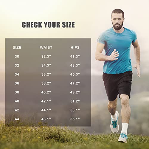 Mesinsefra Men's Hiking Cargo Shorts Lightweight Quick Dry Outdoor Stretch Travel Fishing with Multi Pockets Grey 38